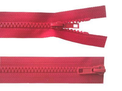 Blixtlås 2vägs delbart Röd 95 cm - vensen.eu